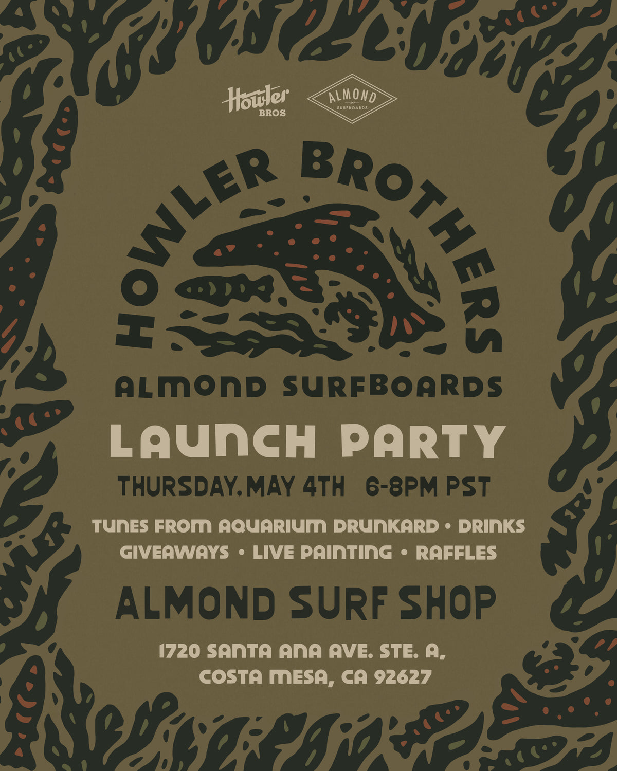 Almond x Howler Bros Event | May 4th | Almond Surfboards & Designs
