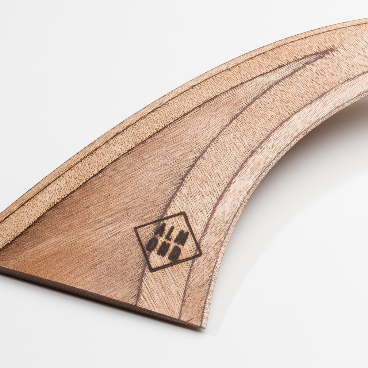 Wooden Display Surfboard Fin | Almond Surfboards & Designs