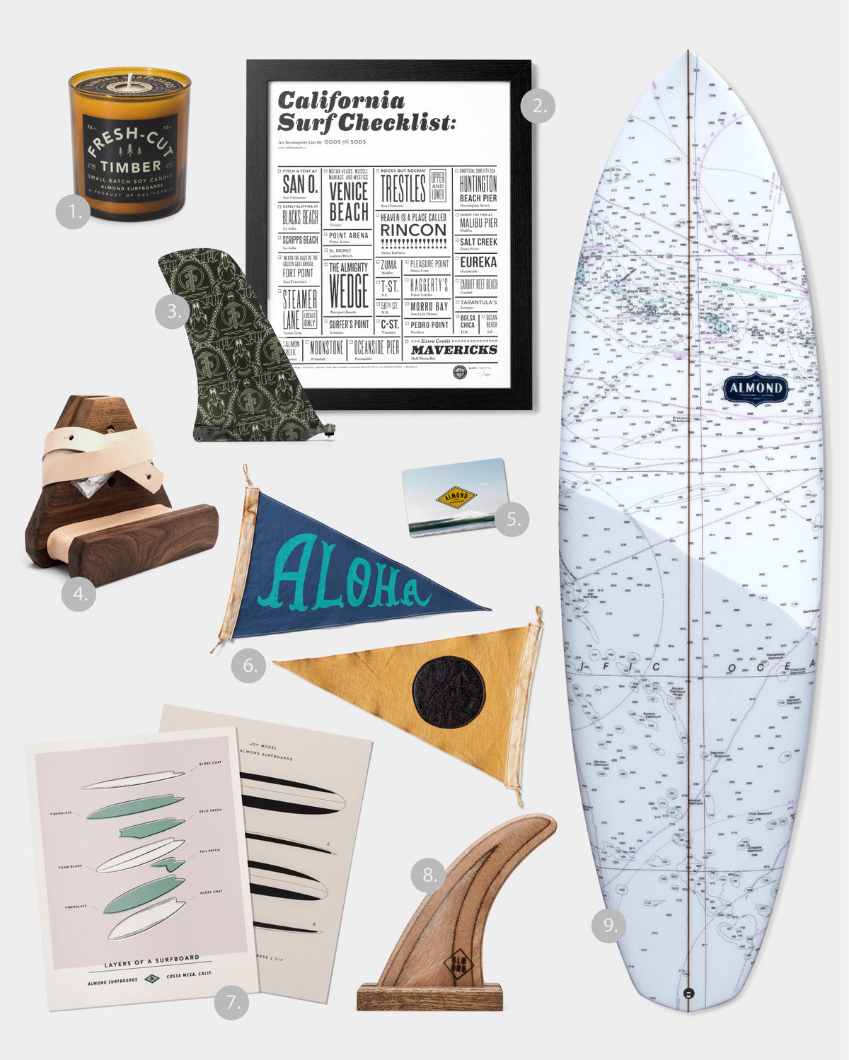 Authentic Surf Decor | Almond Surfboards & Designs