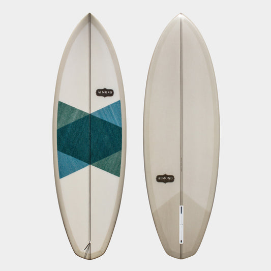 Rice Paper Inlay Quadkumber – Almond Surfboards & Designs