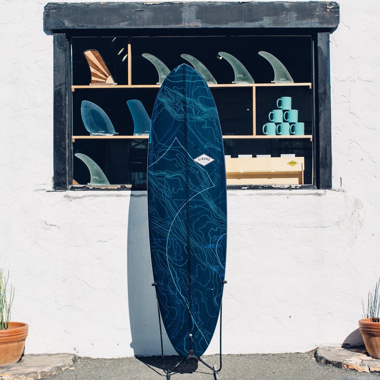 Navy Nautical Chart – Almond Surfboards & Designs