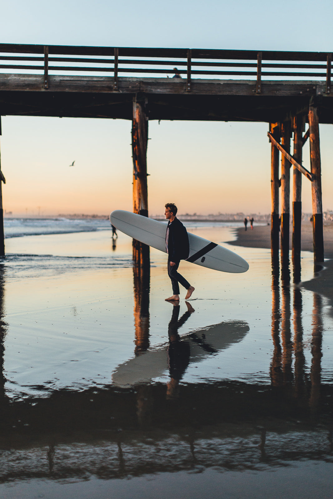 Navy Stripe Surf Thump | Almond Surfboards & Designs