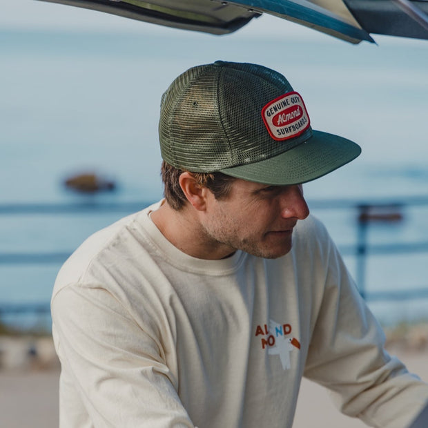 Genuine Mesh Trucker | Army Green – Almond Surfboards & Designs