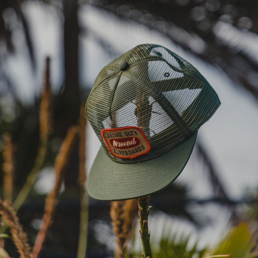Genuine Mesh Trucker | Army Green – Almond Surfboards & Designs