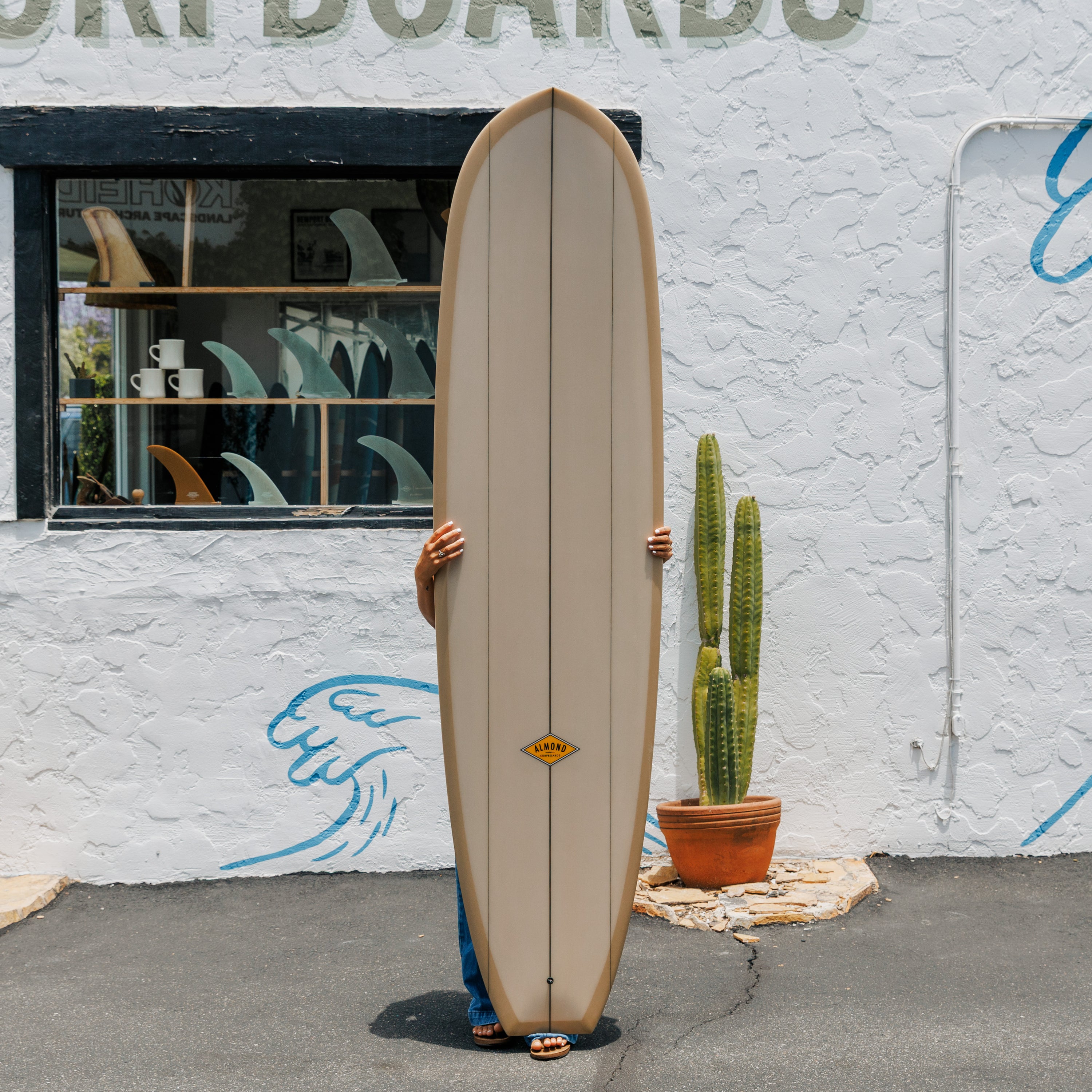 Slightly Choppy Wedge Flag | Almond Surfboards & Designs
