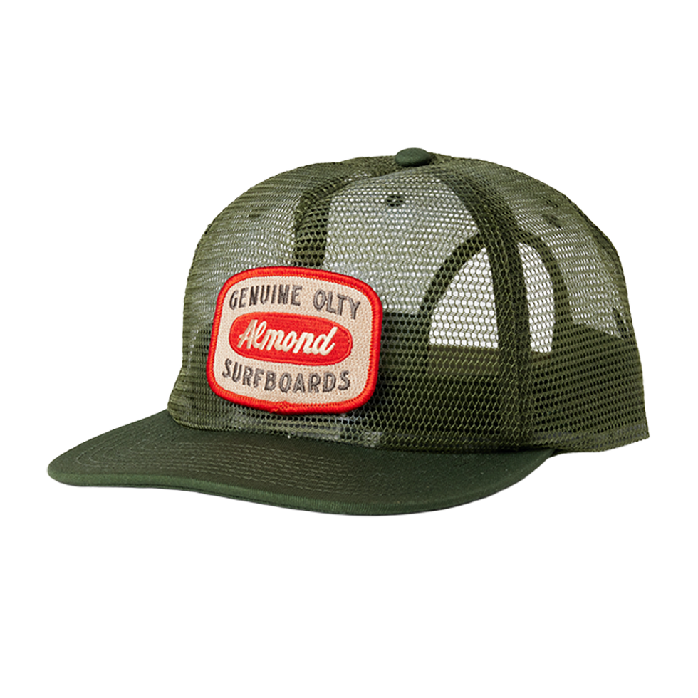 Genuine Mesh Trucker | Army Green – Almond Surfboards & Designs
