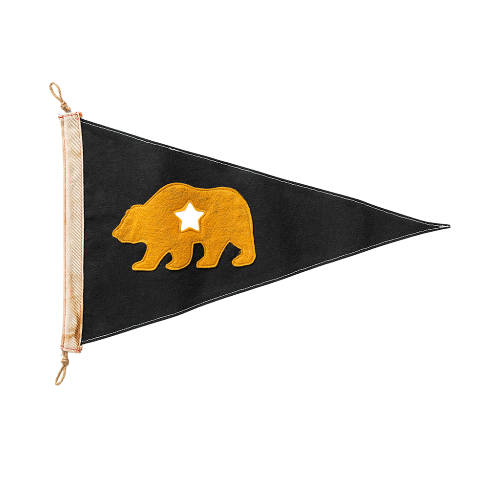 Slightly Choppy Golden Bear Flag – Almond Surfboards & Designs
