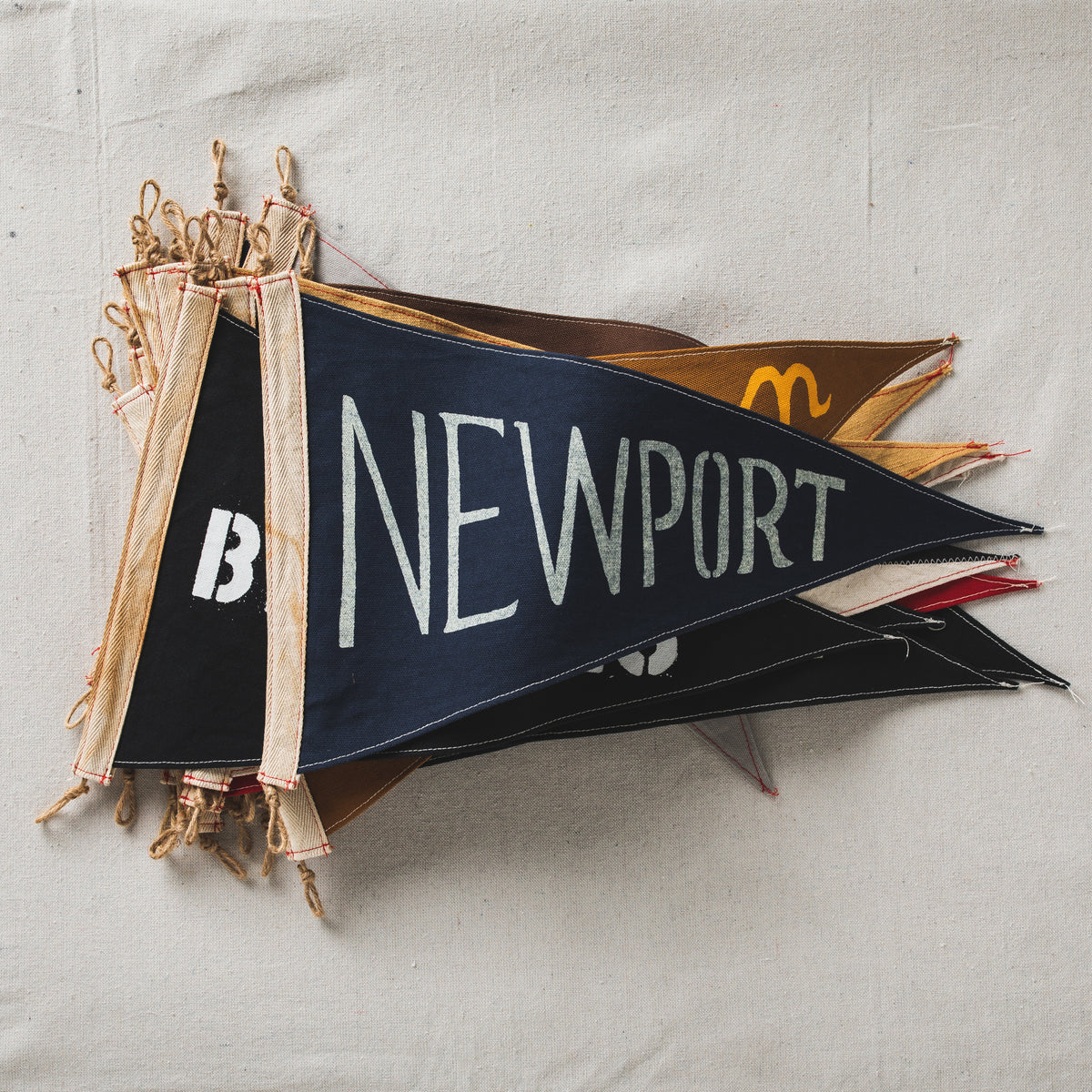 Slightly Choppy Newport Flag | Almond Surfboards & Designs