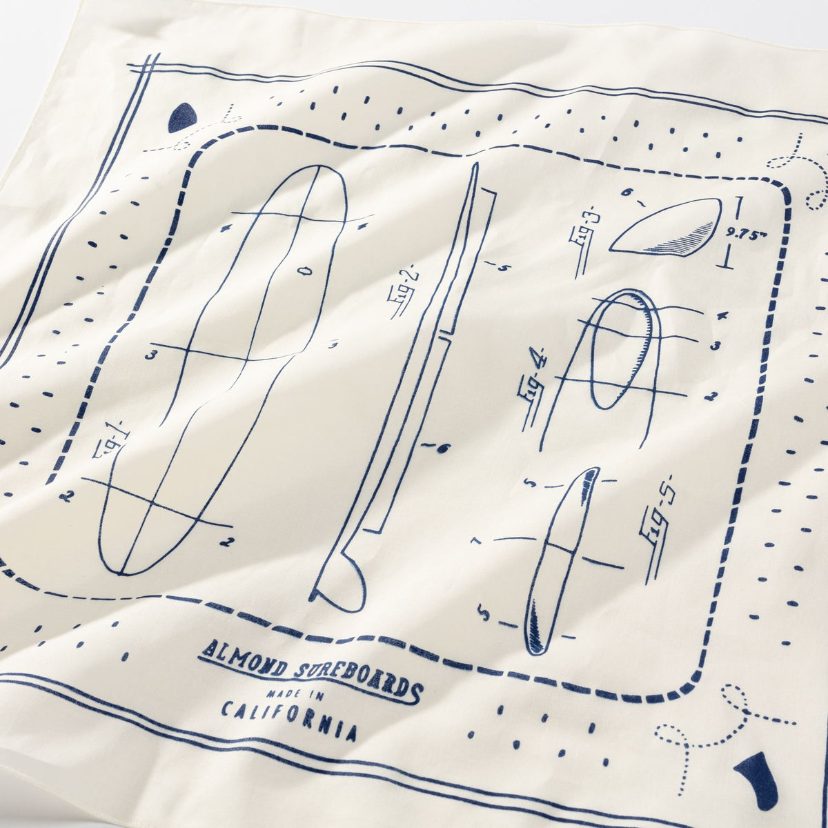 Tech Specs Bandana | Cream | Almond Surfboards & Designs