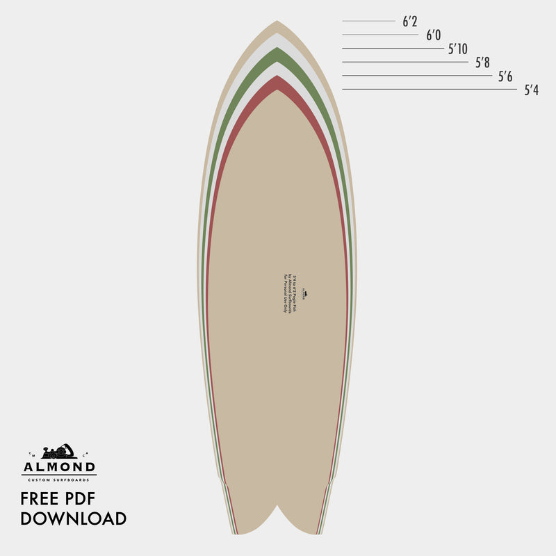 Free Surfboard Templates | Almond Surfboards & Designs